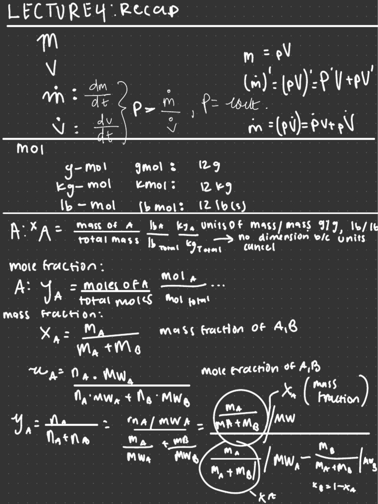 LECTURE4 | PDF | Pressure | Concentration