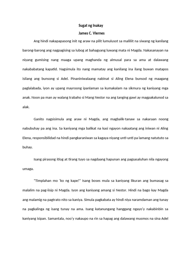 Sugat NG Inakay | PDF