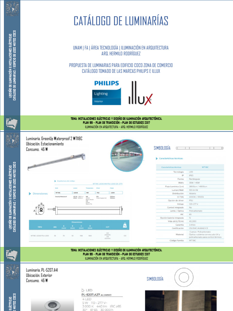 Catálogo de Luminarias para Edificio Coco Ejemplo Clase P22-2 | PDF | Diseño | Ingeniería