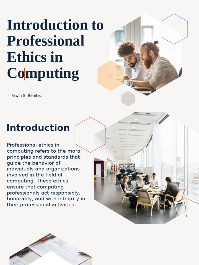 Introduction To Professional Ethics in Computing | PDF | Electronic Business | New Product ...
