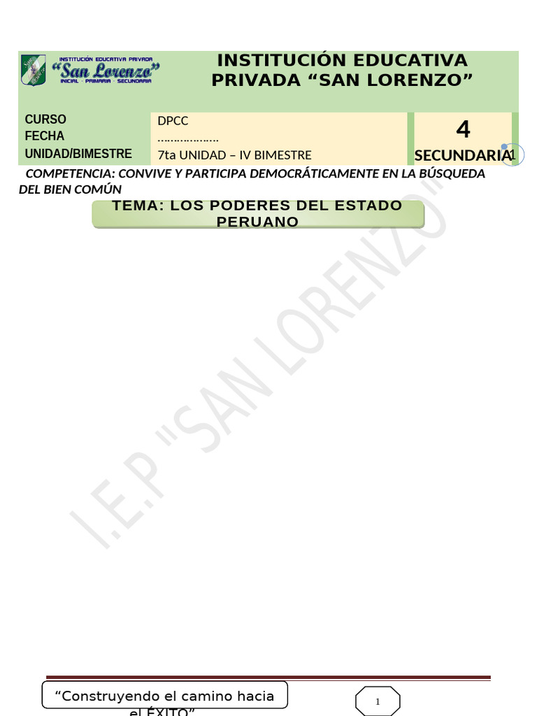 DPCC - 4 SEC - 7 Unidad | PDF | Memoria | Aprendizaje
