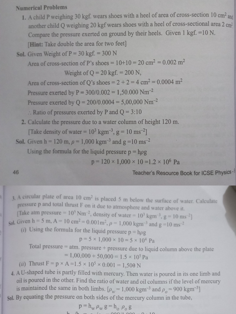 PDF_physics Unit 4 Numericals | PDF