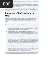 SP2. Types of Bulkheads | PDF | Ships | Shipping
