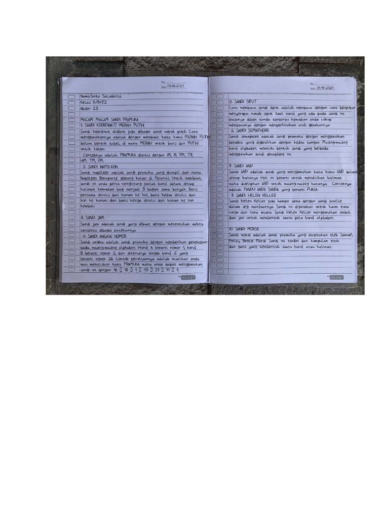 Sandi Sandi Pramuka | PDF