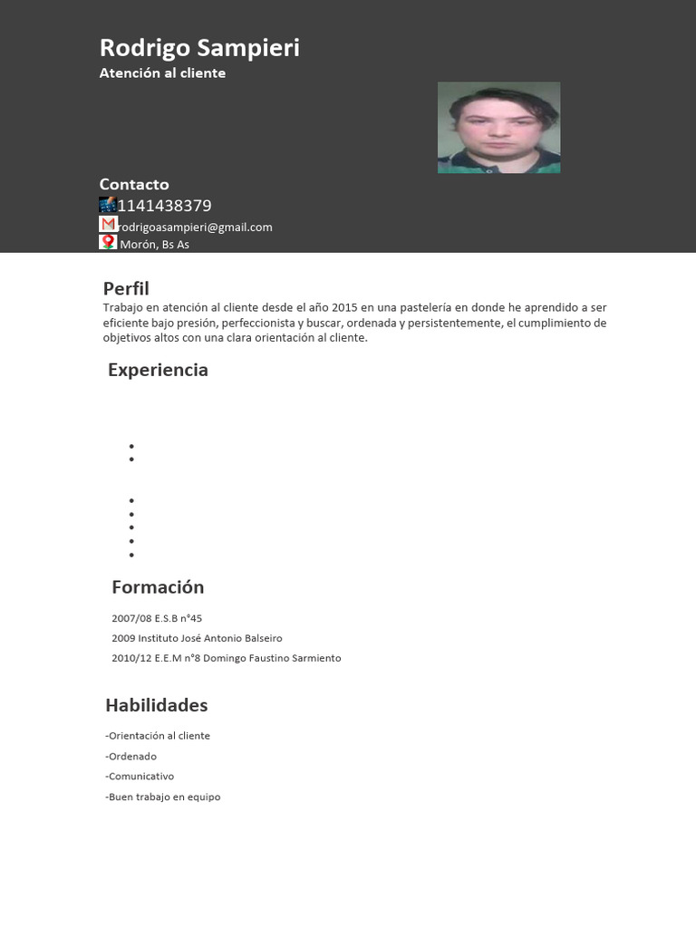 CV Rodrigo A. Sampieri | PDF