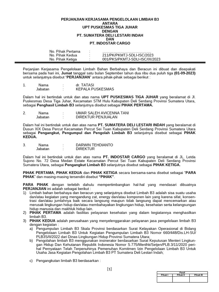 Tripartit (Pkmtj-Sdli-Isc) | PDF