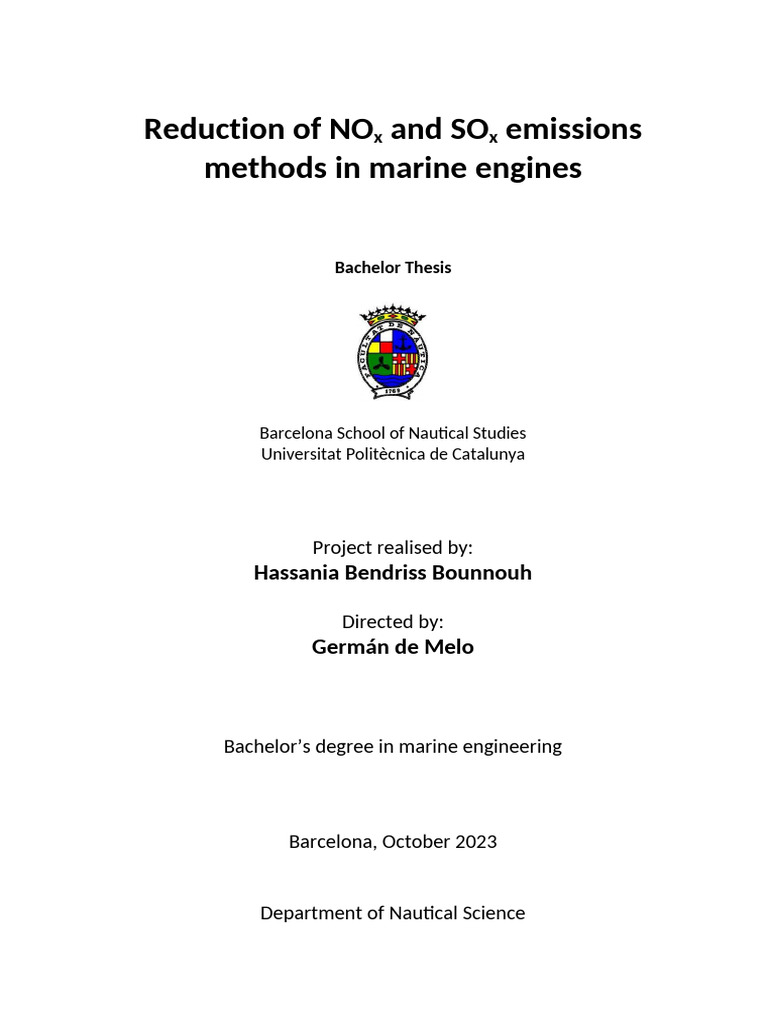 Reduction of NOx and SOx Emission Methods in Marine Engines 1.PDF ...