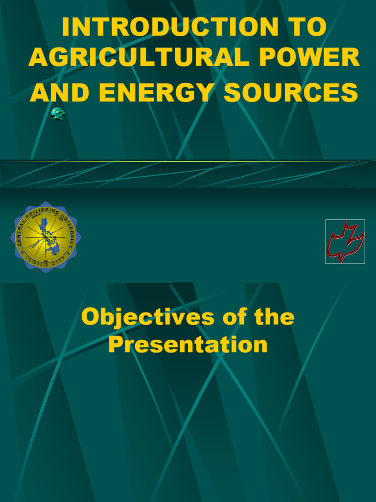 Agricultural Power and Energy Sources | PDF | British Thermal Unit ...