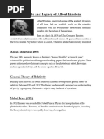 Biografía de Albert Einstein en Inglés | PDF