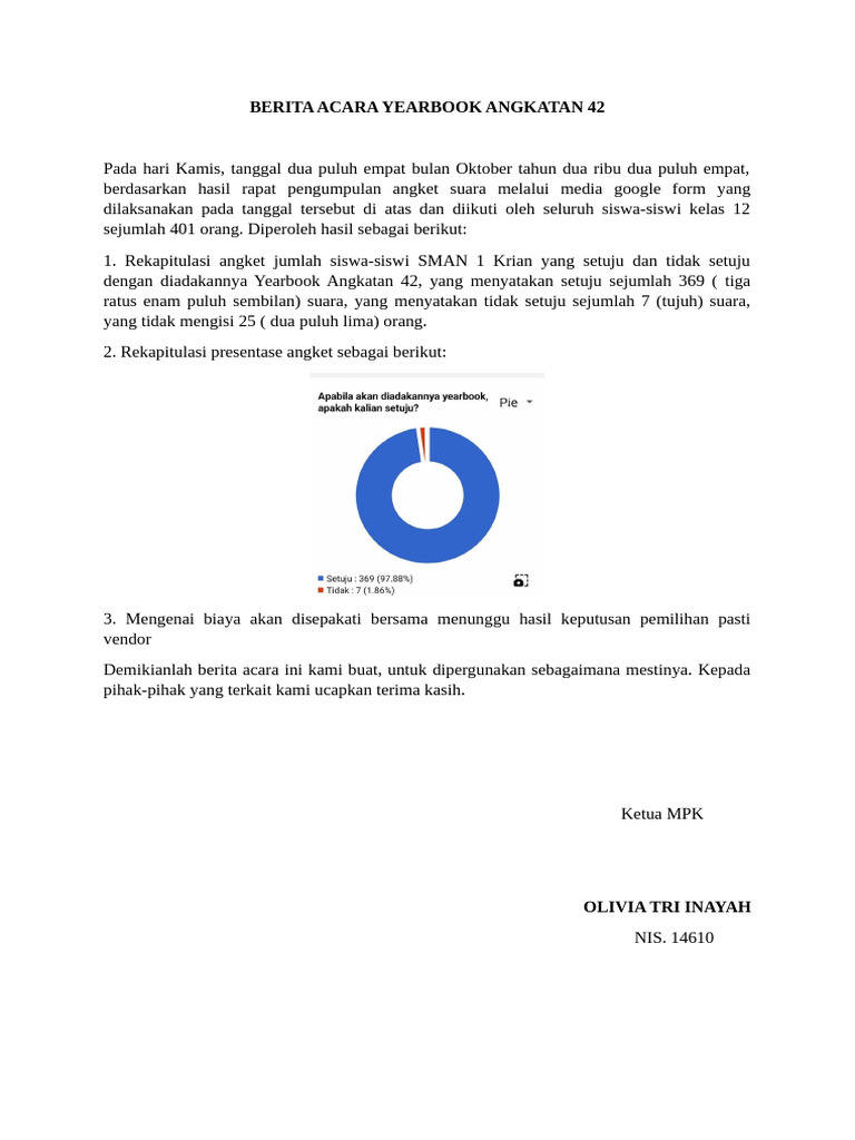 Berita Acara Yb | PDF