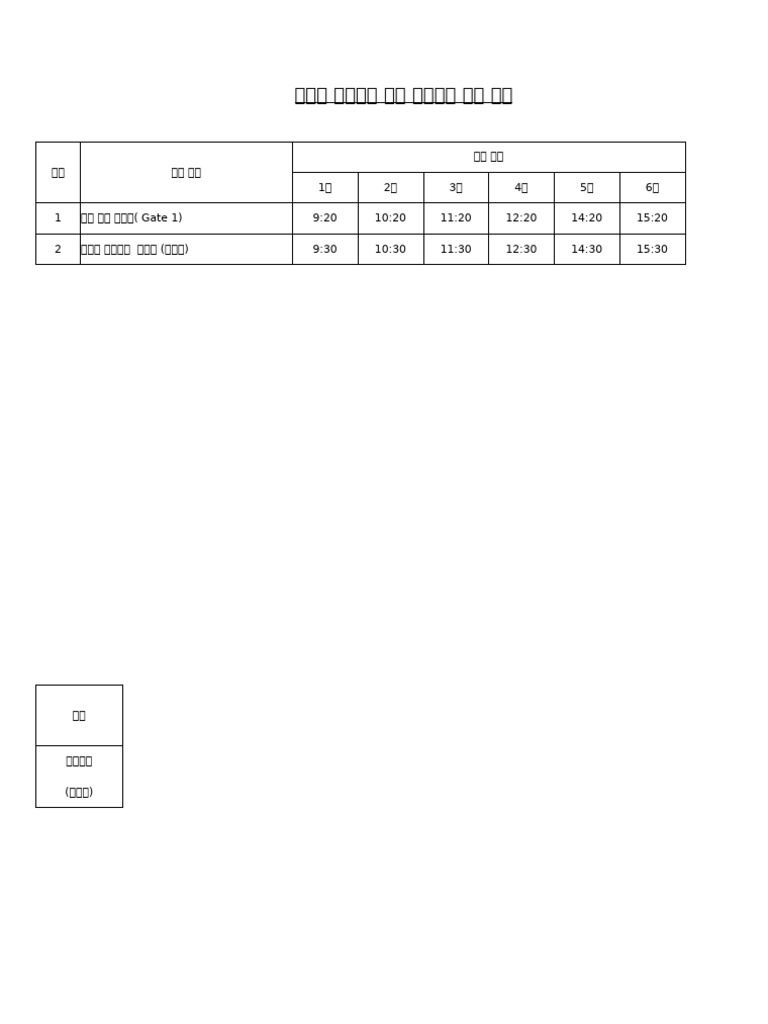 Suseo Station shuttle Bus | PDF