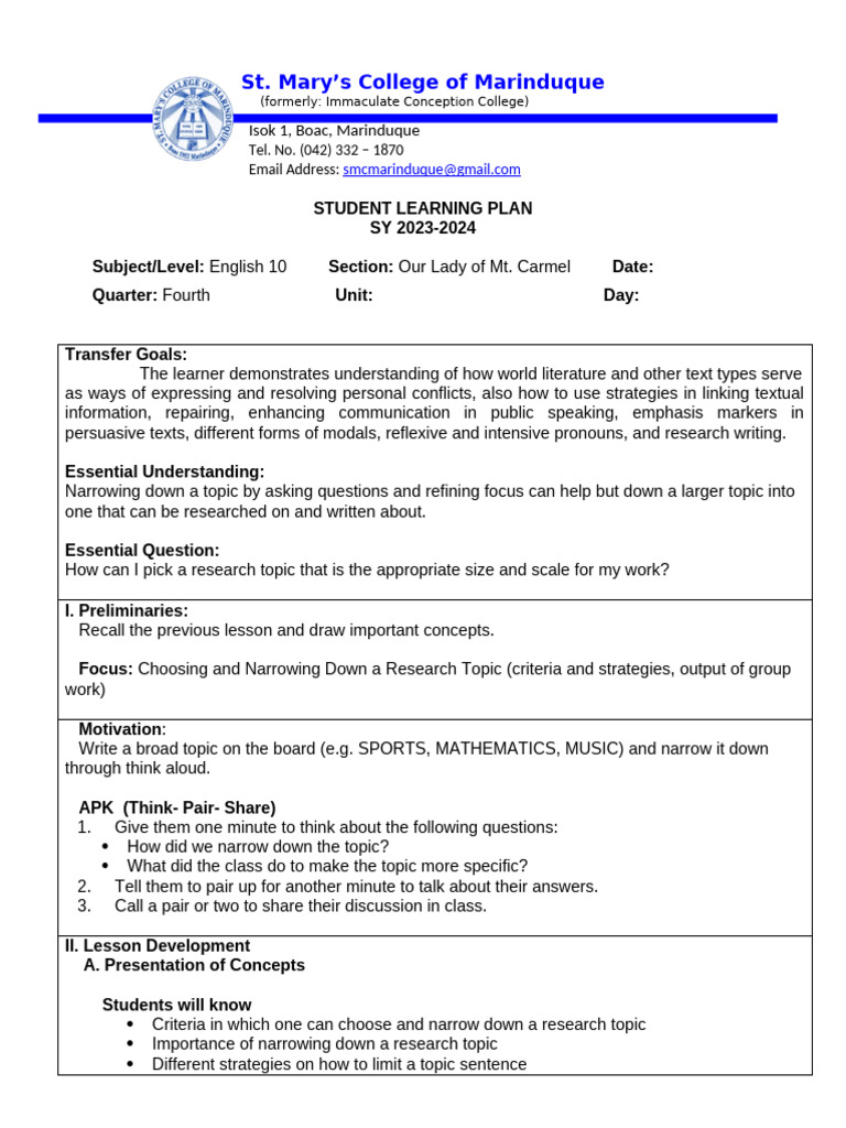 Research Topic 2 | PDF | Learning | Disciplines