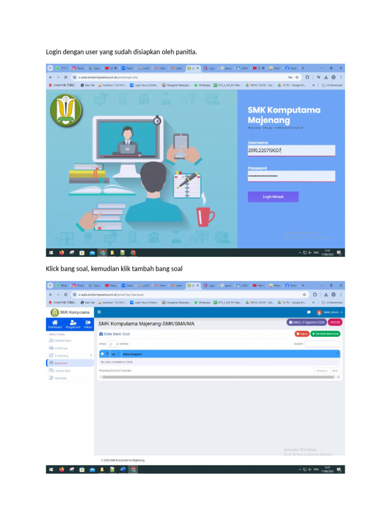 Panduan Input Soal Asts 20242025 | PDF | Pengembangan Diri