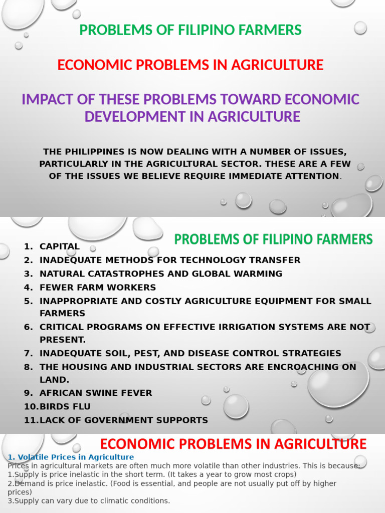 6 Problems of Filipino Farmers and Economy | PDF