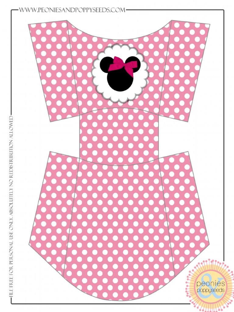 Minnie Mouse Fry Box Printable | PDF
