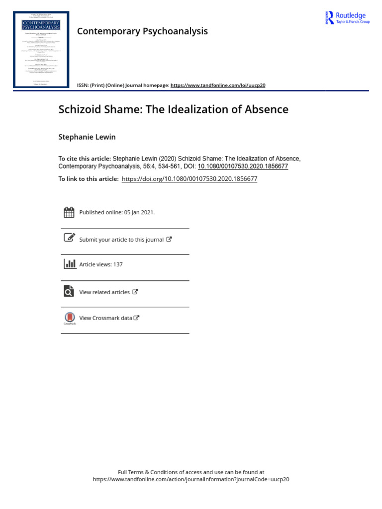 Lewin 2021 | PDF | Shame | Id