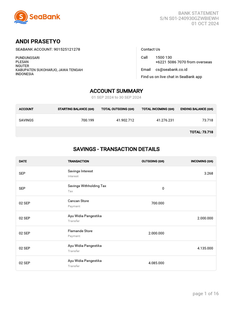 Andi Prasetyo's Bank Summary | PDF | Economies | Corporate Jargon