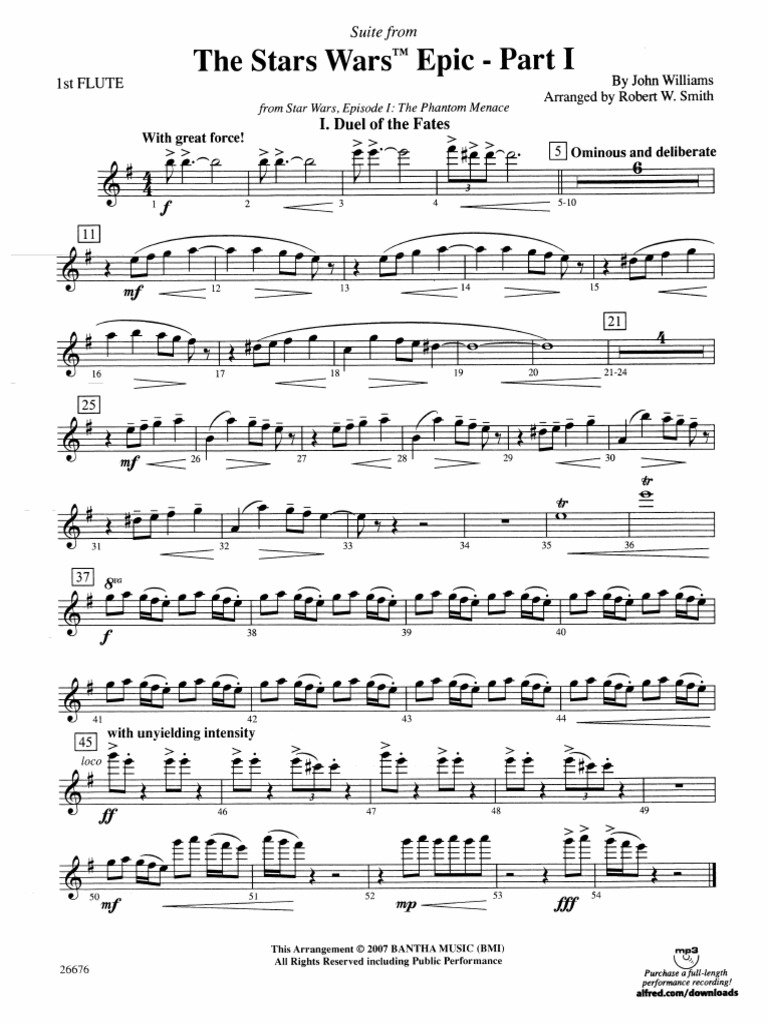02 Star Wars Flute 1 | PDF