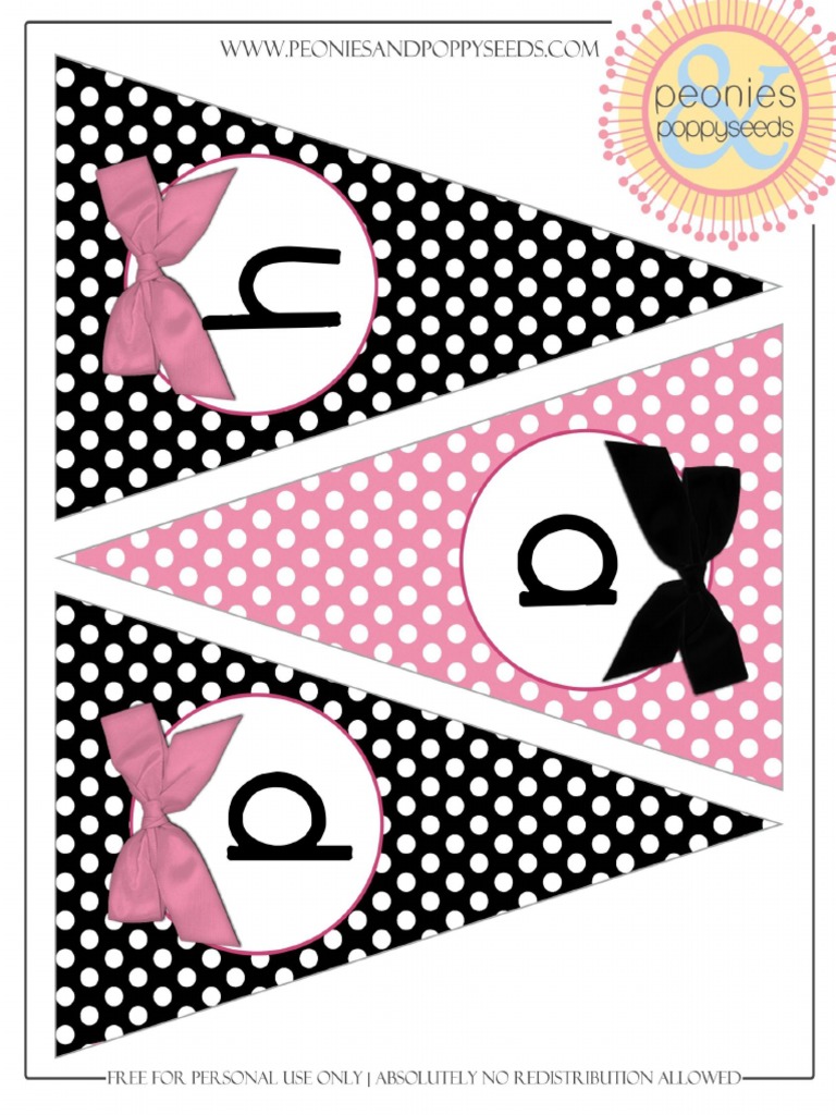 Minnie Mouse Pennant Banner | PDF