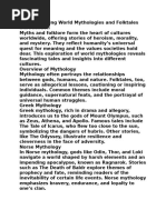 Lecture Note Lesson 1 Mythology and Folklore | PDF | Folklore ...