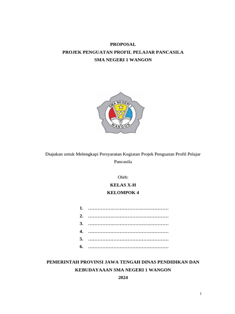 Contoh Proposal P5 Ecoprint | PDF