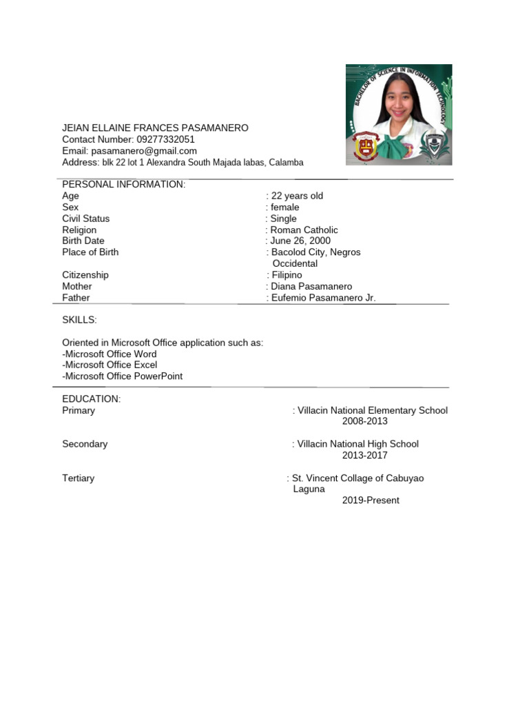 BLK 22 Lot 1 Alexandra South Majada Labas, Calamba | PDF