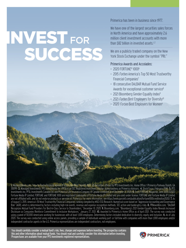 Invest For Success Brochure | PDF | Investing | Mutual Funds