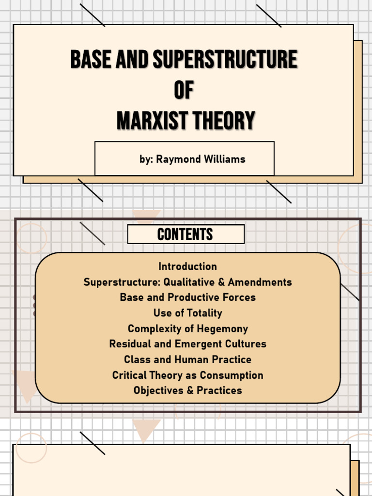 Base and Superstructure of Marxist Theory | PDF | Frankfurt School ...