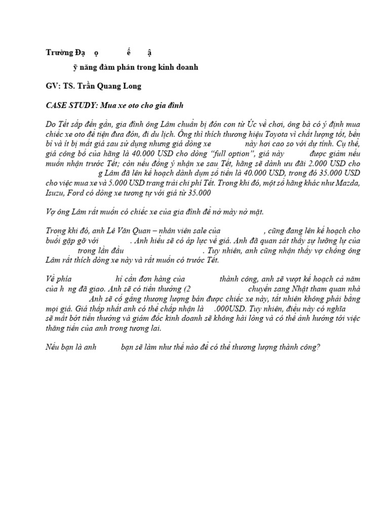 Case Study Về Batna | PDF