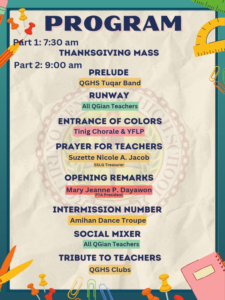 World Teachers Day Program | PDF