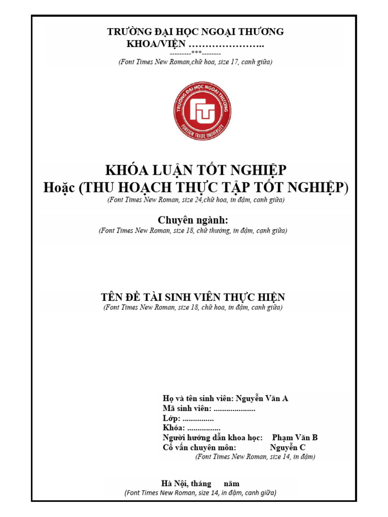 Bia KLTN THTTTN | PDF