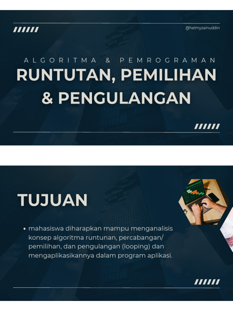 Algoritma Runtunan dan Pemilihan | PDF | Karier & Perkembangan | Komputer