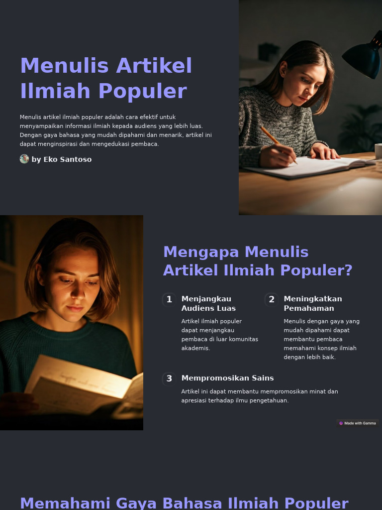 Menulis Artikel Ilmiah Populer | PDF