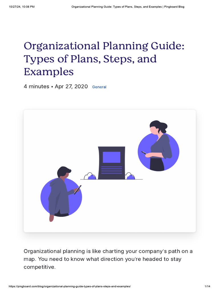 Organizational Planning Guide - Types of Plans, Steps, and Examples ...
