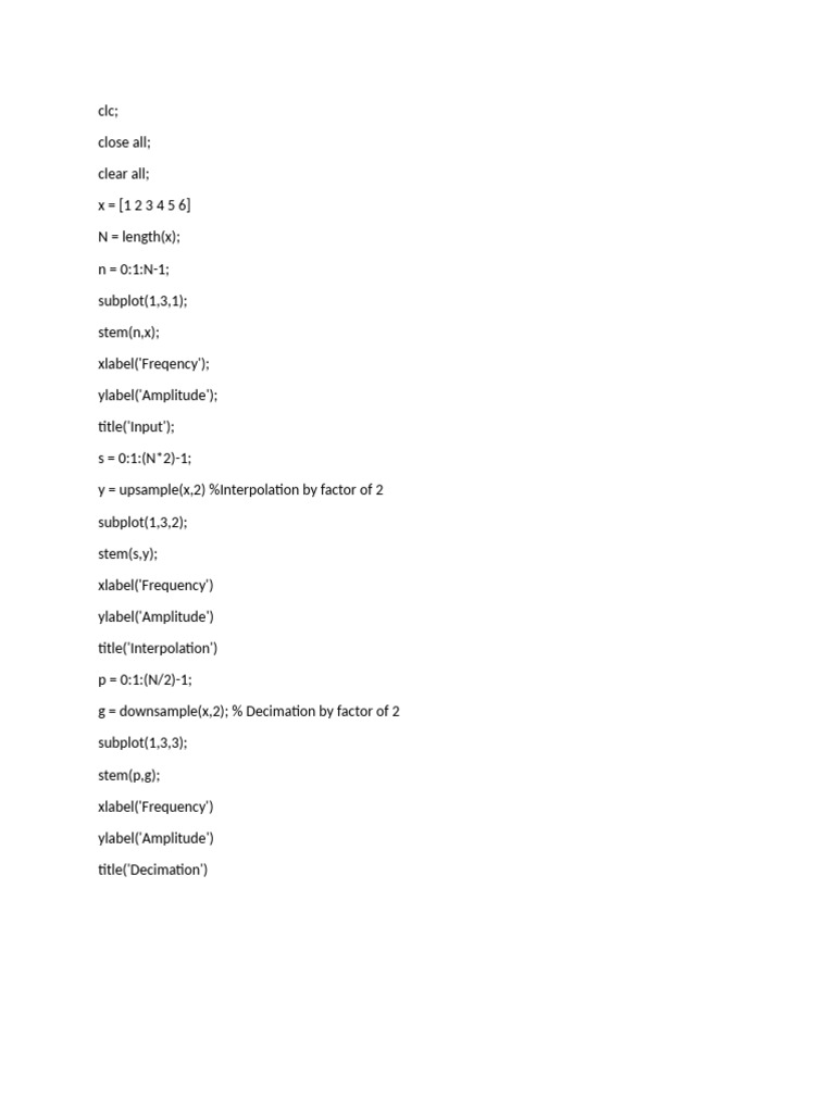 Signal Processing: Interpolation & Decimation | PDF