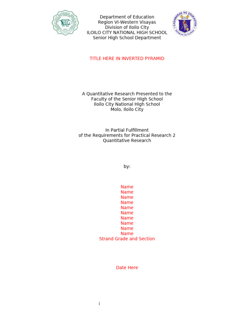 Format Quantitative Research 2 | PDF | Statistics | Science