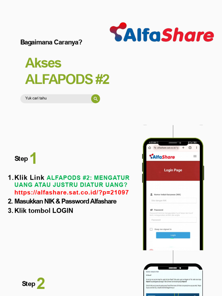 Cara Akses Alfapods | PDF