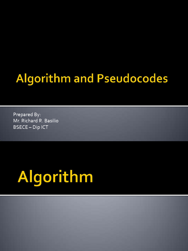 Algorithmandpseudocodes 120630115656 Phpapp02 | PDF | Algorithms | Discrete Mathematics