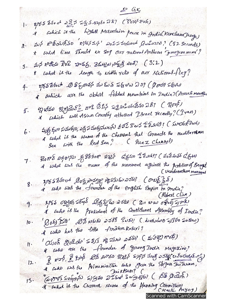 General Knowledge (GK) | PDF