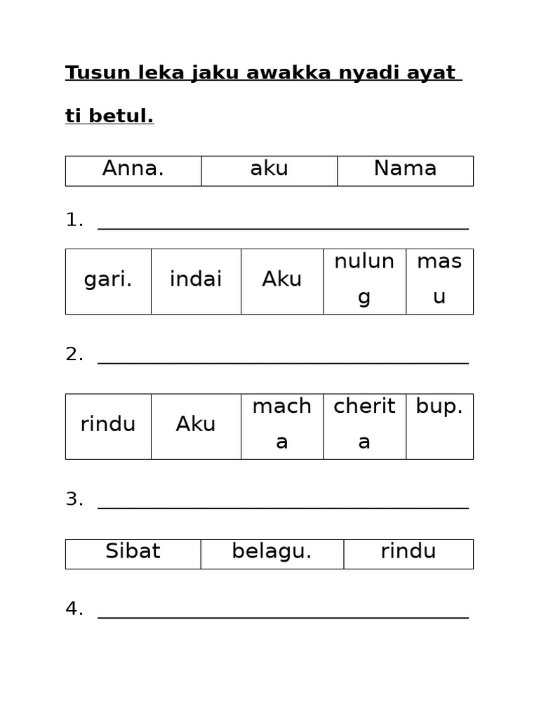 Tusun Leka Jaku Awakka Nyadi Ayat Ti Betul | PDF