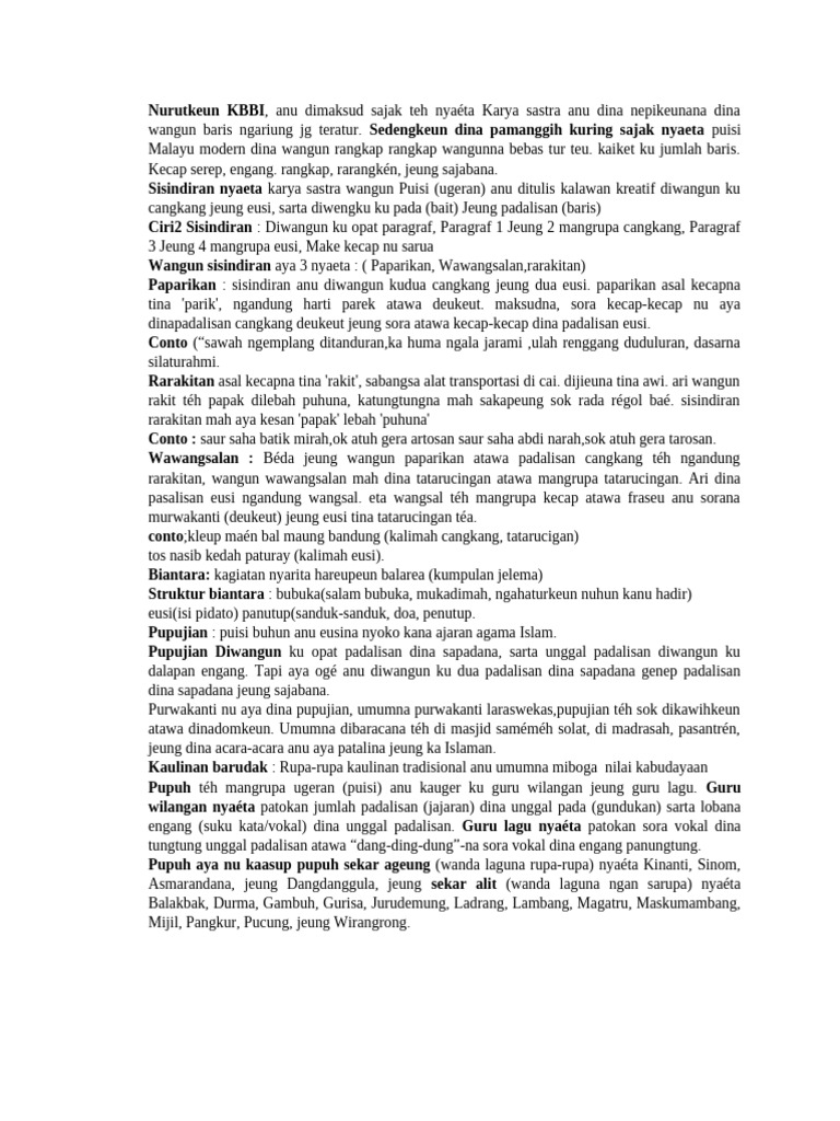 Kisi2 B.daerah | PDF