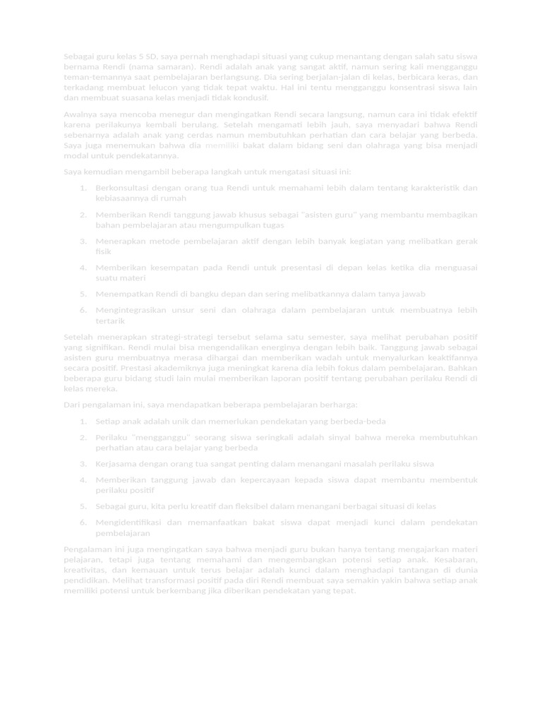 Studi Kasus Herdi Suhud | PDF