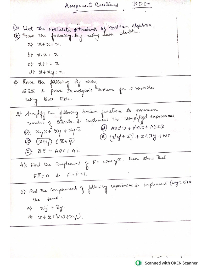 DDCO Assignment Questions | PDF