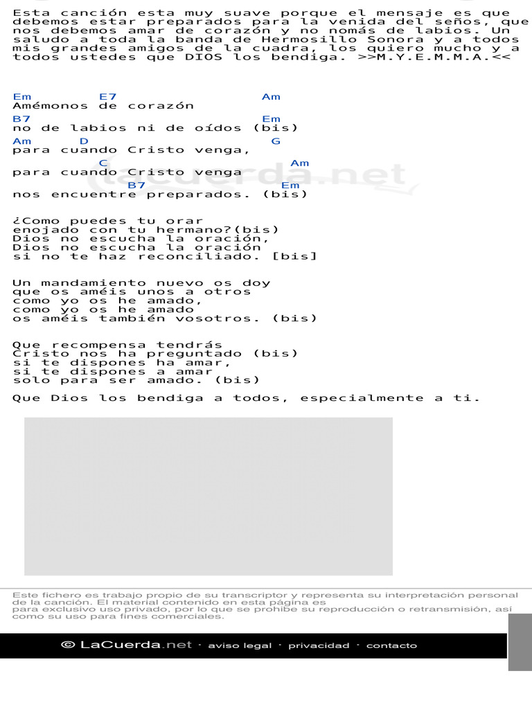 Letra Y Acordes De Amémonos De Corazón – QGWR