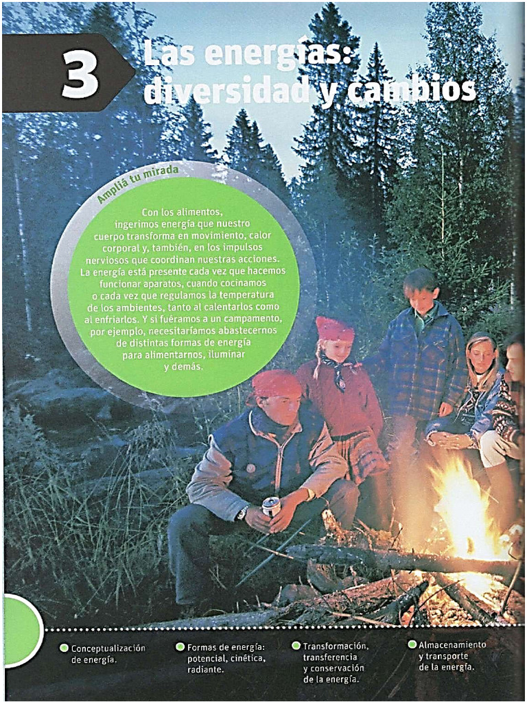 Unidad EnergÃ As - SM - Ciencias Naturales 7 Serie Savia - Capitulo3 | PDF