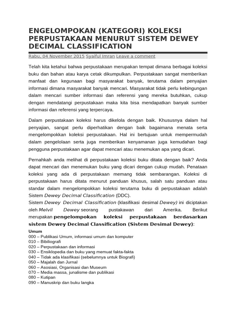 Kode Buku Perpustakaan | PDF | Ilmu Sosial