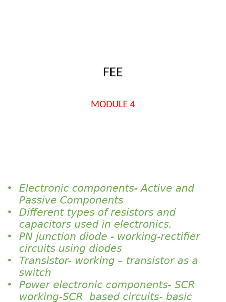 Module 4 | PDF | Bipolar Junction Transistor | Capacitor
