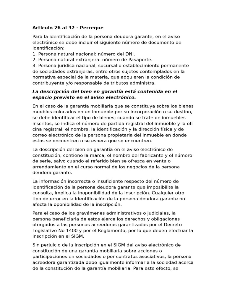 Articulo 26 Al 32 | PDF | Bienes raíces | Justicia