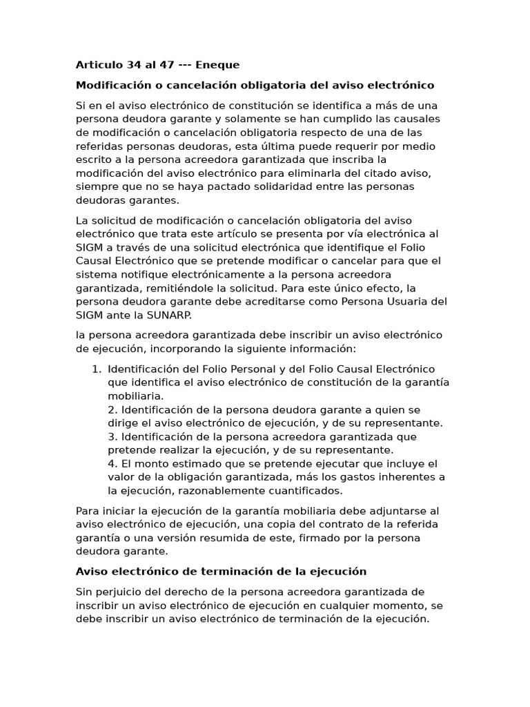 Articulo 34 Al 47 | PDF | Justicia | Crimen y violencia