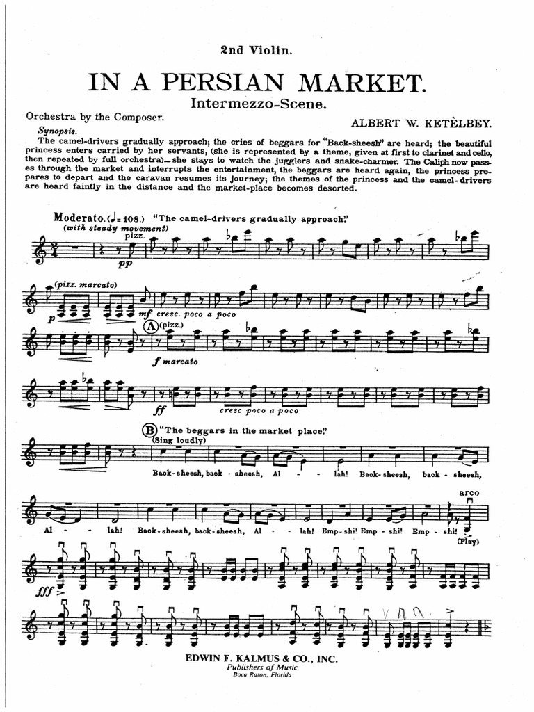 Violin 2 - in A A Persian Market | PDF